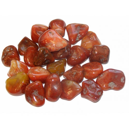 Red Jade Tumbled Stone supplied with Organza Bag and Information Card ...
